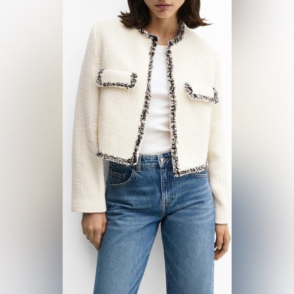 Jackets & Coats | 62 Lightweight Elegant Cream Tweed Jacket | Poshmark